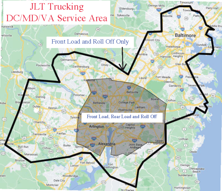 Service Area - JLT Trucking
